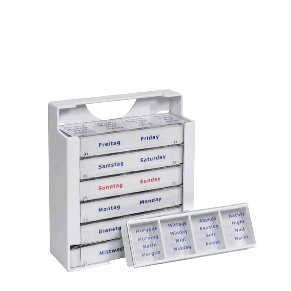 Med-Comfort Tablettendispenser 7 Tage mit je 4 Fächern